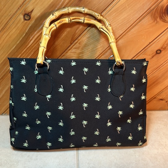 Sunny Hawaii | Bags | Sunny Hawaii Palm Tree Bamboo Handle Purse | Poshmark